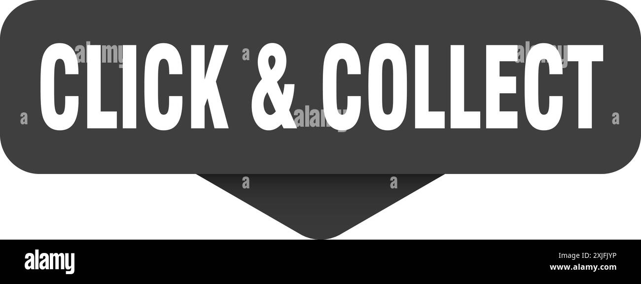 click & collect sticker. click & collect sign on transparent background ...
