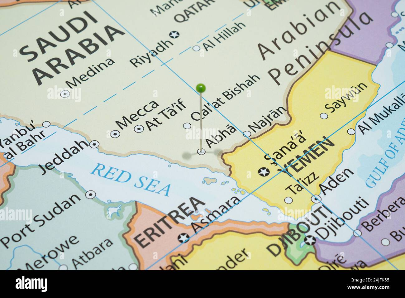 Map of abha hi-res stock photography and images - Alamy