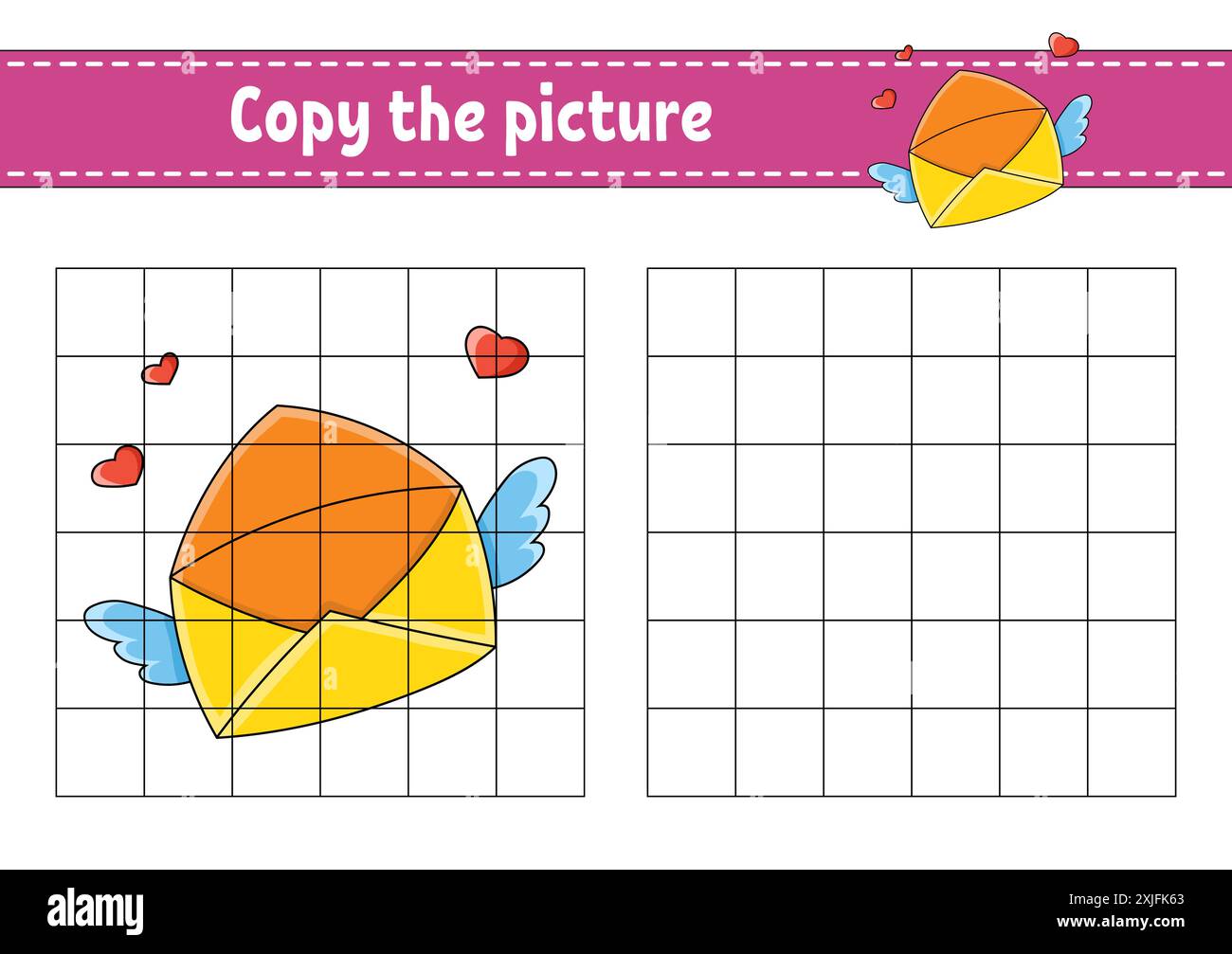 Copy the picture. Coloring book pages for kids. Education developing ...