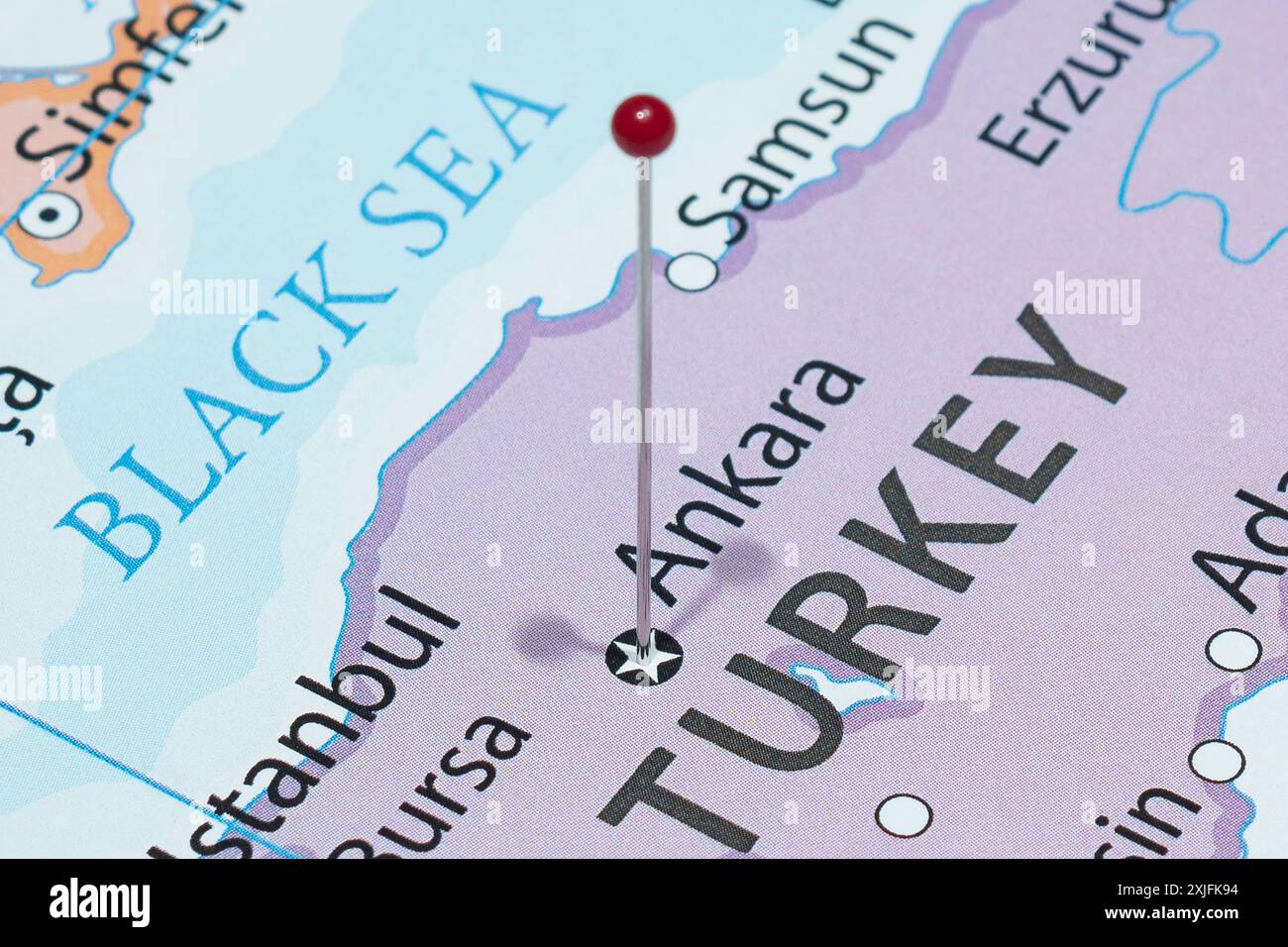 Ankara city map hi-res stock photography and images - Alamy