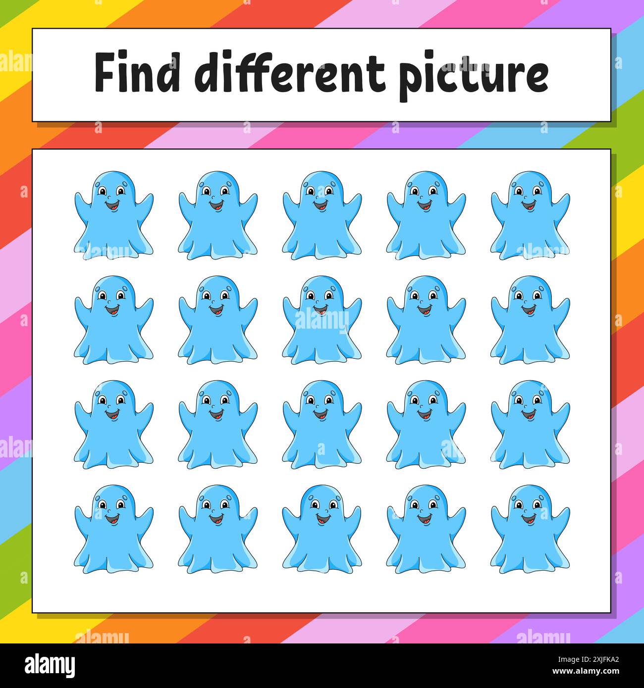 Find different picture. Educational activity worksheet for kids and ...