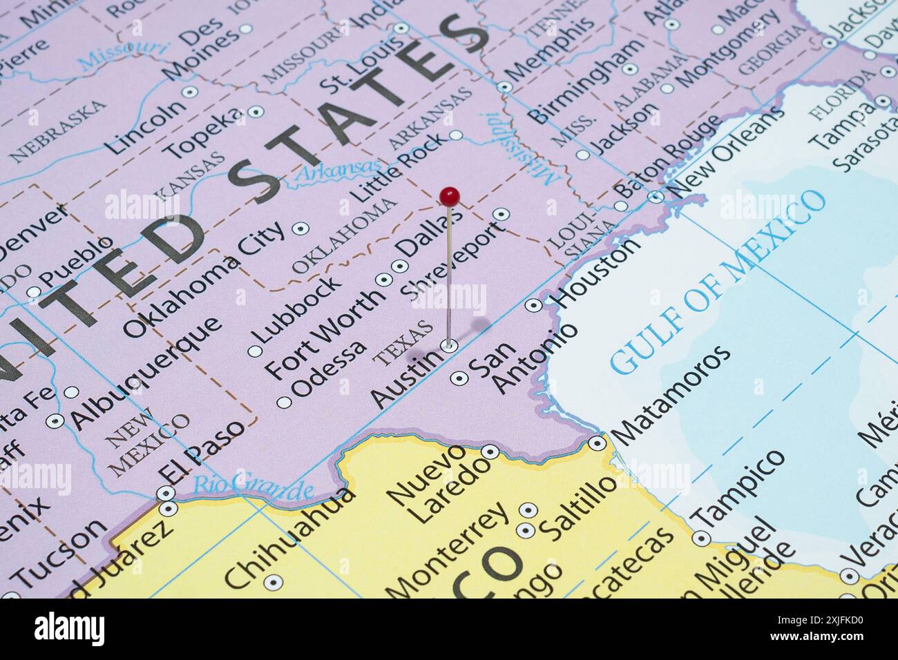 Austin texas city map hi-res stock photography and images - Alamy