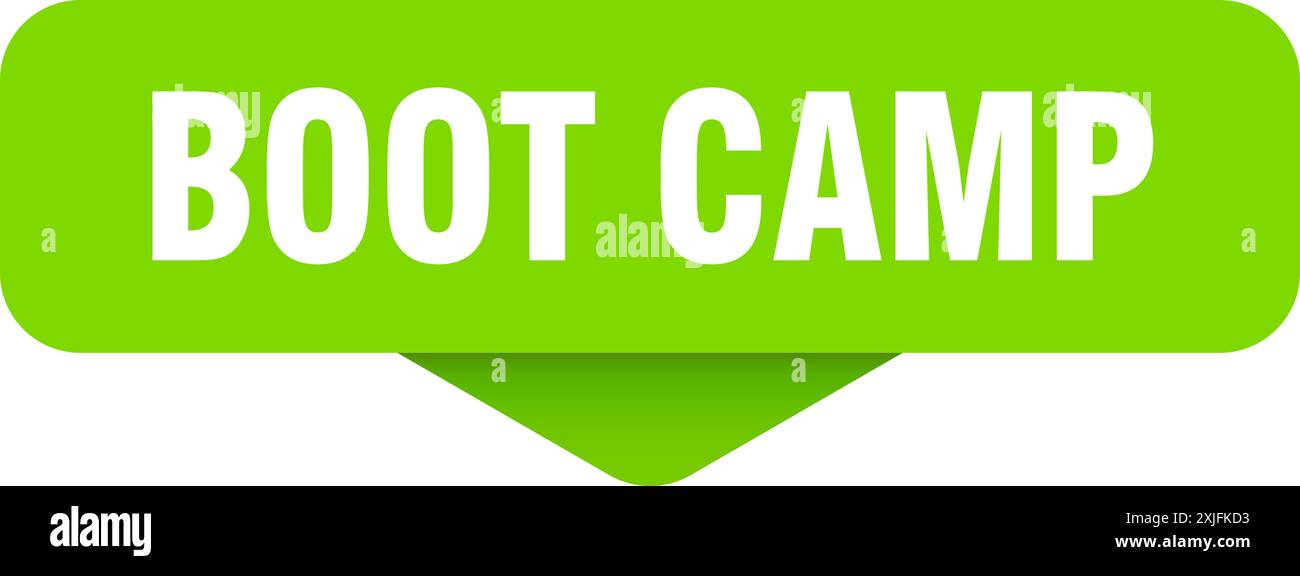 boot camp sticker. boot camp sign on transparent background ...