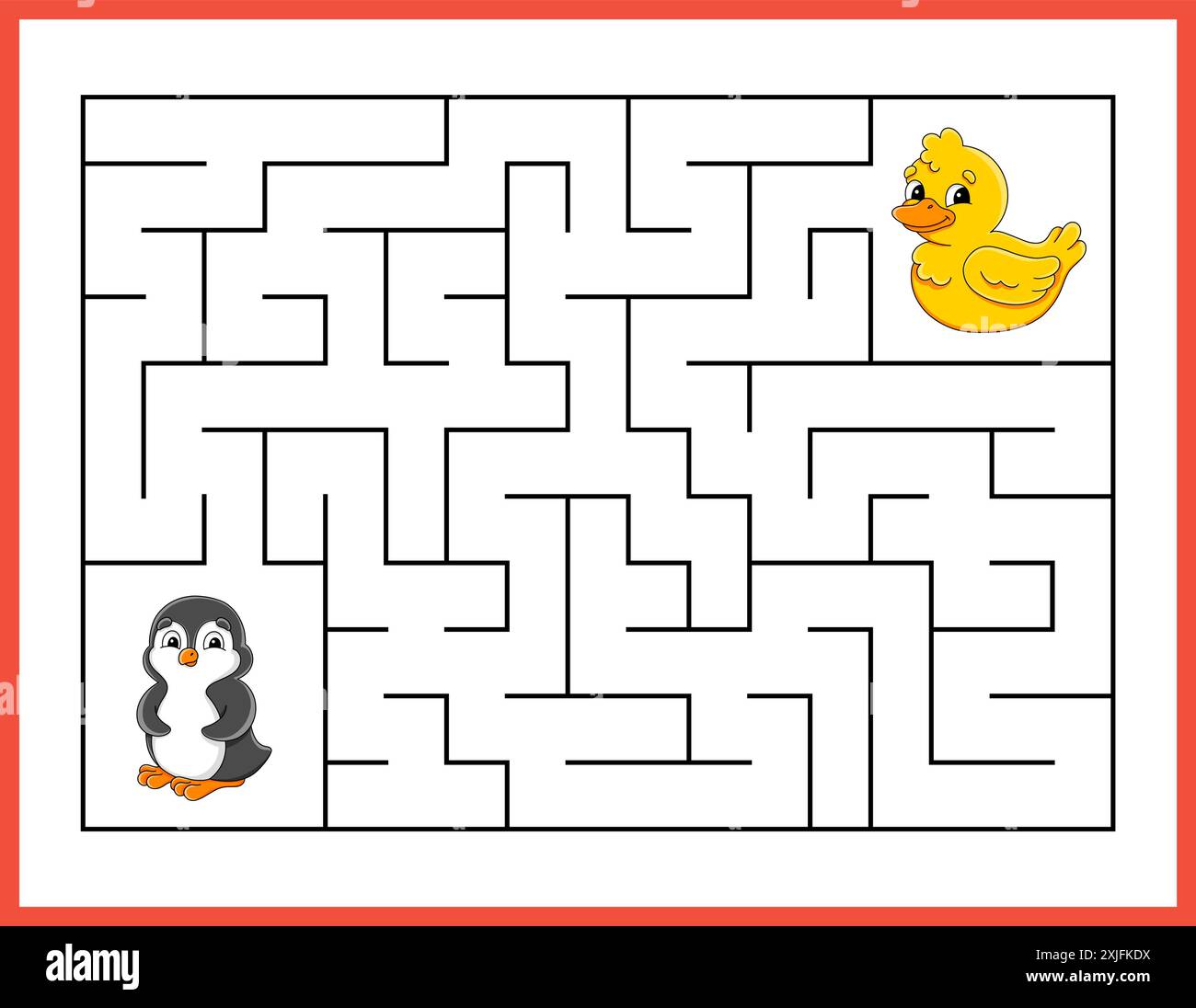 Duck maze Stock Vector Images - Alamy
