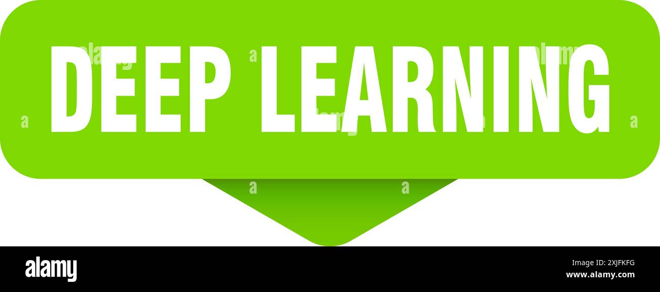 deep learning sticker. deep learning sign on transparent background ...