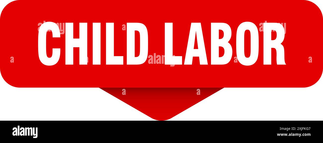 child labor sticker. child labor sign on transparent background ...