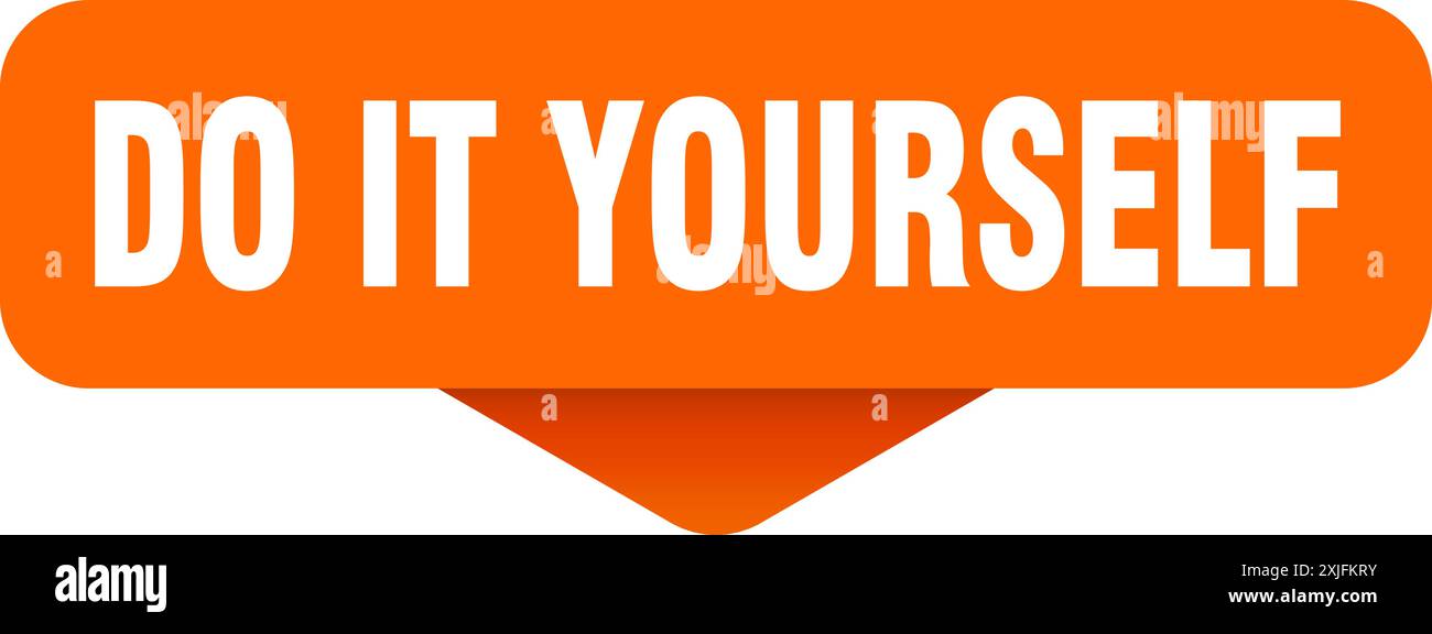 do it yourself sticker. do it yourself sign on transparent background ...