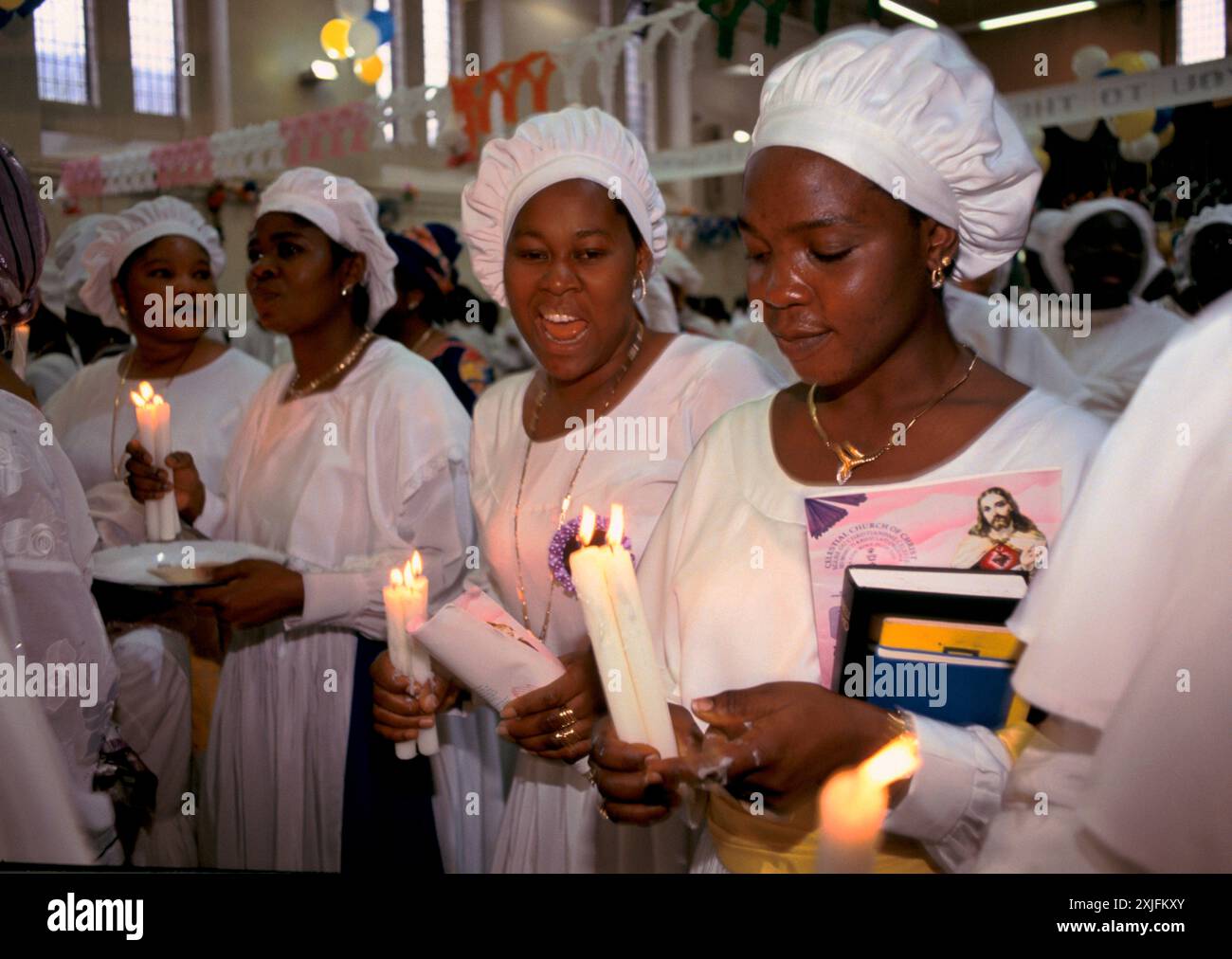 Tithe 1990s UK. The Celestial Church of Christ, Yoruba people from ...