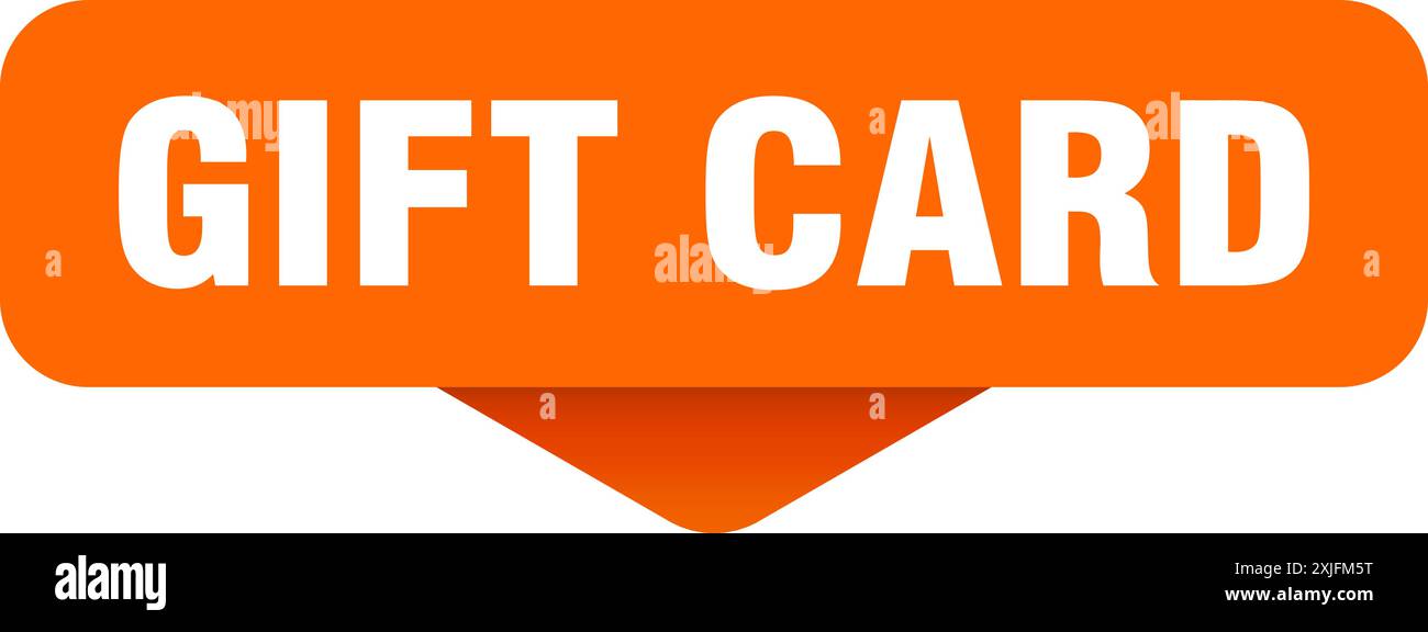gift card sticker. gift card sign on transparent background ...