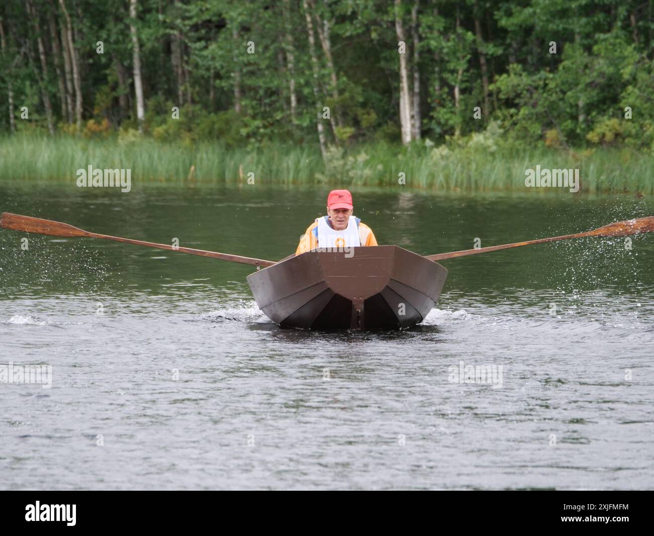The lumberjack competition in Käylä. Kuusamo, Finland 2024. The ...