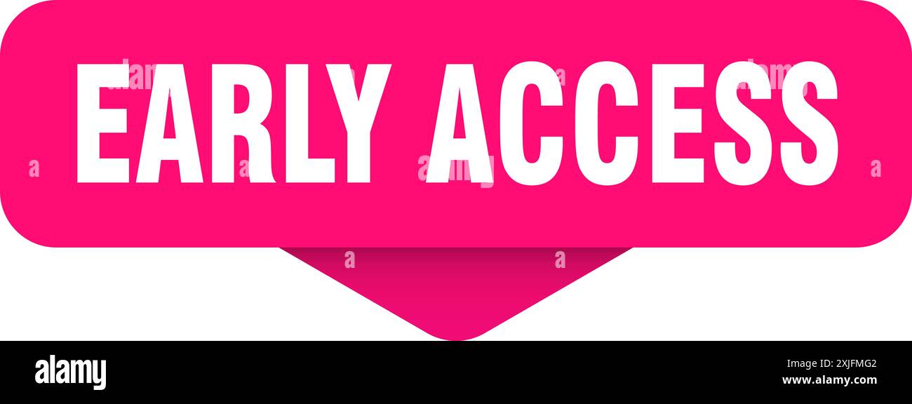 early access sticker. early access sign on transparent background ...