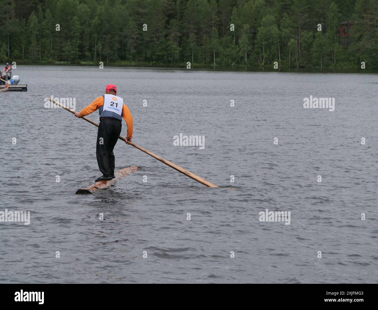 The lumberjack competition in Käylä. Kuusamo, Finland 2024. The ...