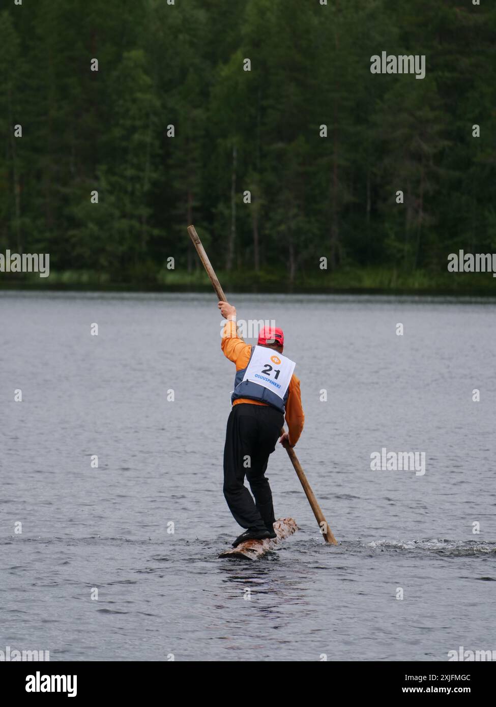 The lumberjack competition in Käylä. Kuusamo, Finland 2024. The ...