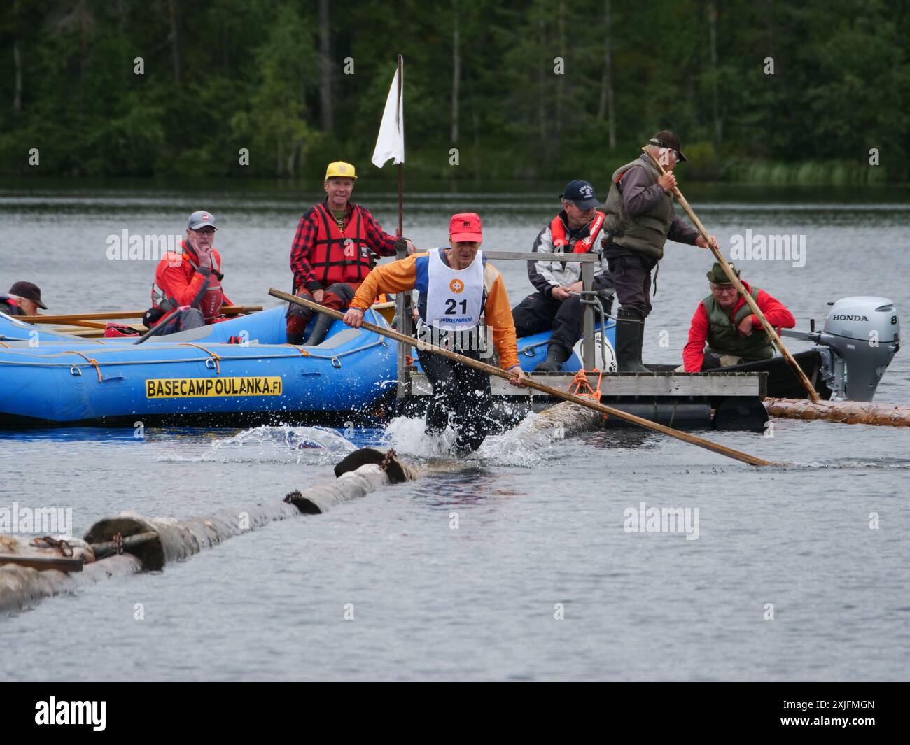 The lumberjack competition in Käylä. Kuusamo, Finland 2024. The ...