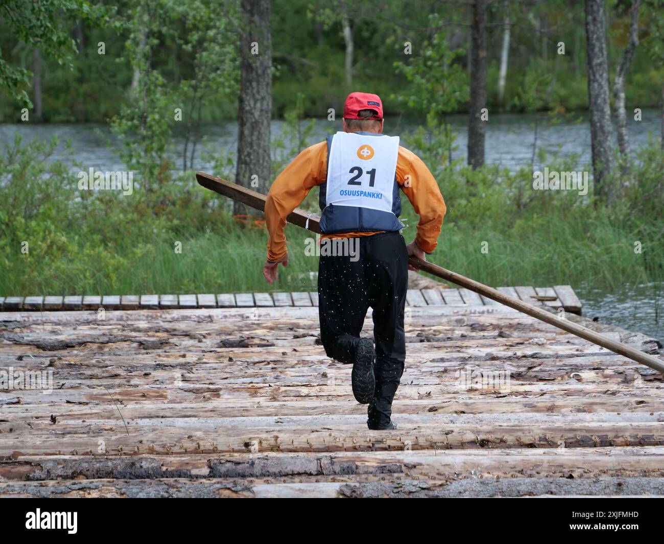 The lumberjack competition in Käylä. Kuusamo, Finland 2024. The ...