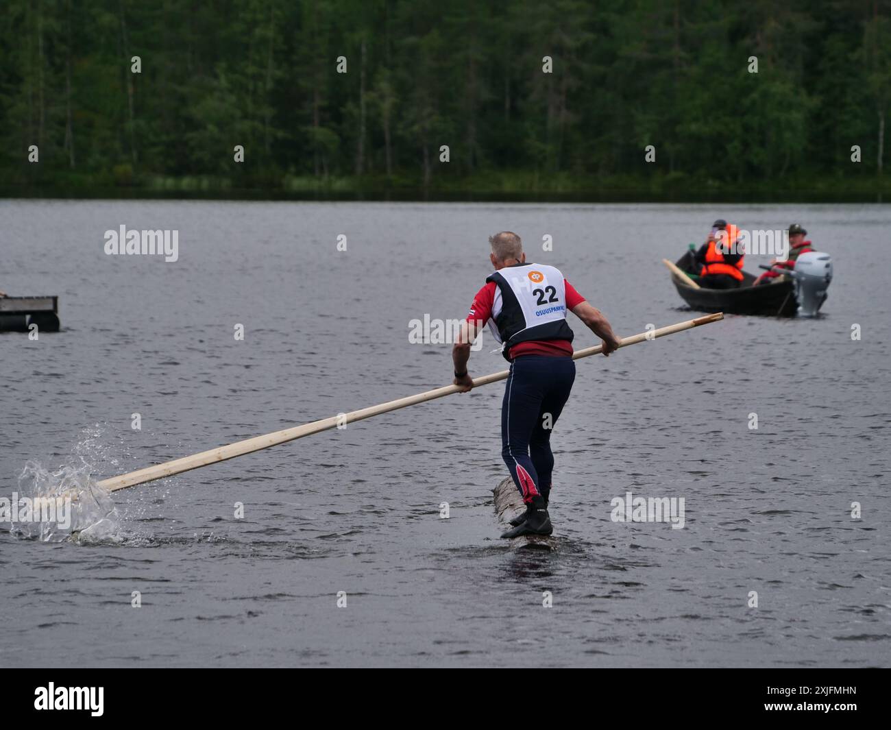The lumberjack competition in Käylä. Kuusamo, Finland 2024. The ...