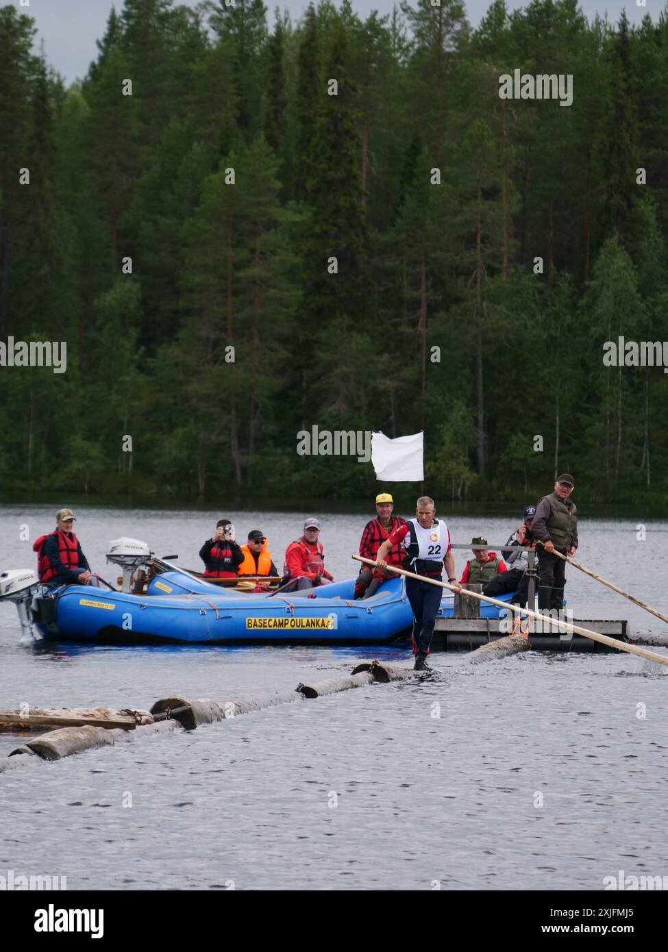 The lumberjack competition in Käylä. Kuusamo, Finland 2024. The ...