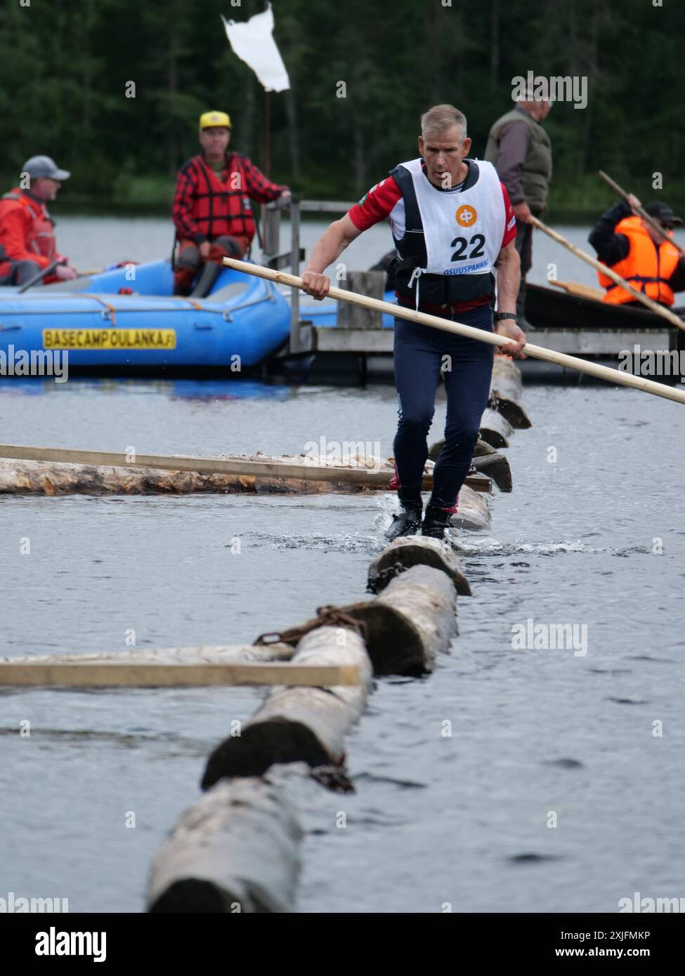 The lumberjack competition in Käylä. Kuusamo, Finland 2024. The ...