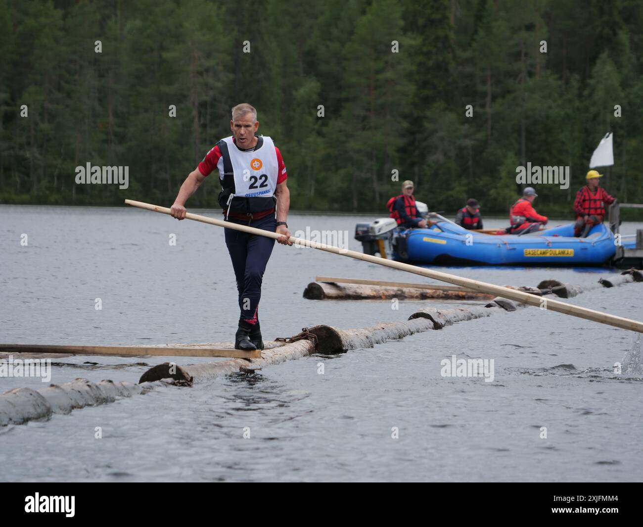 The lumberjack competition in Käylä. Kuusamo, Finland 2024. The ...