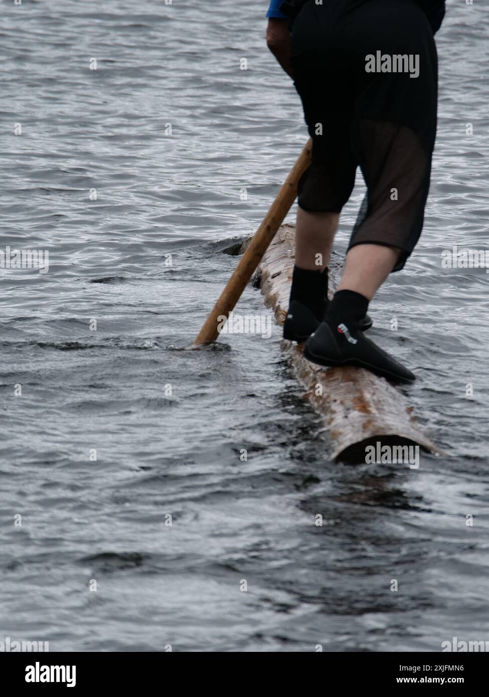 The lumberjack competition in Käylä. Kuusamo, Finland 2024. The ...