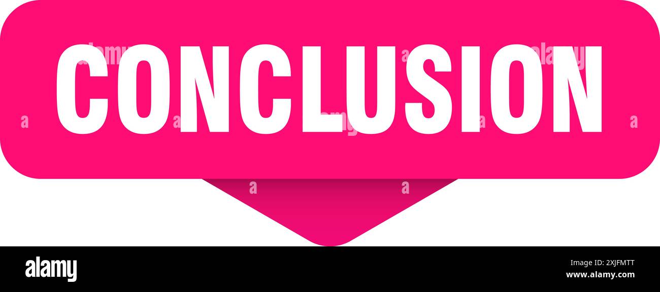 conclusion sticker. conclusion sign on transparent background ...