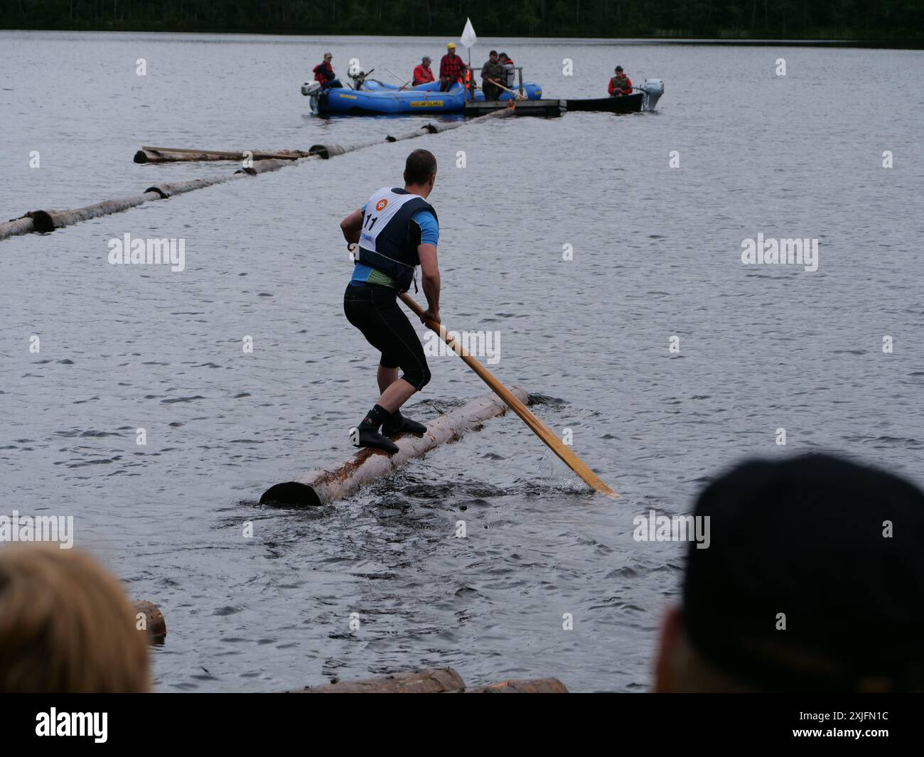 The lumberjack competition in Käylä. Kuusamo, Finland 2024. The ...