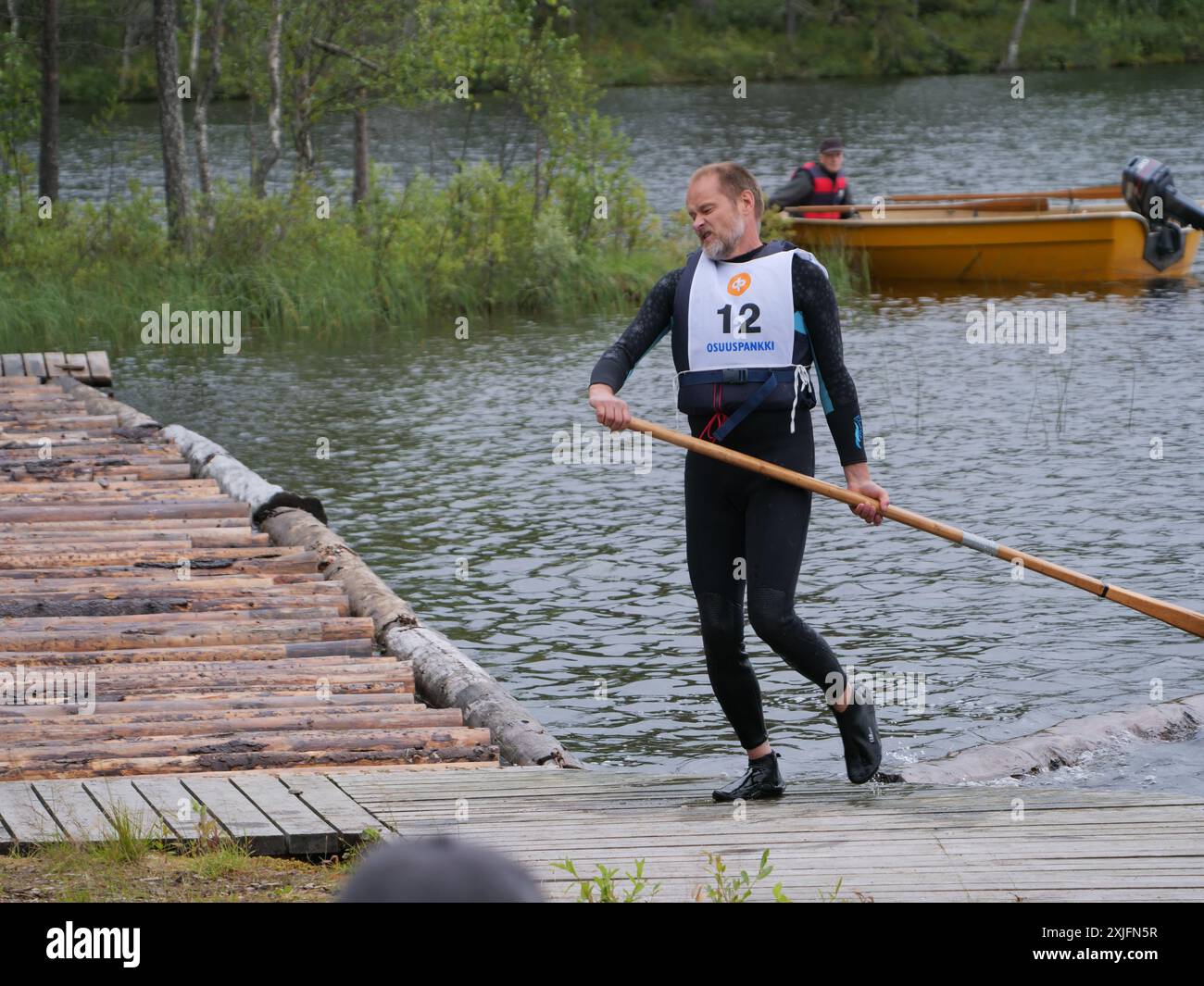The lumberjack competition in Käylä. Kuusamo, Finland 2024. The ...