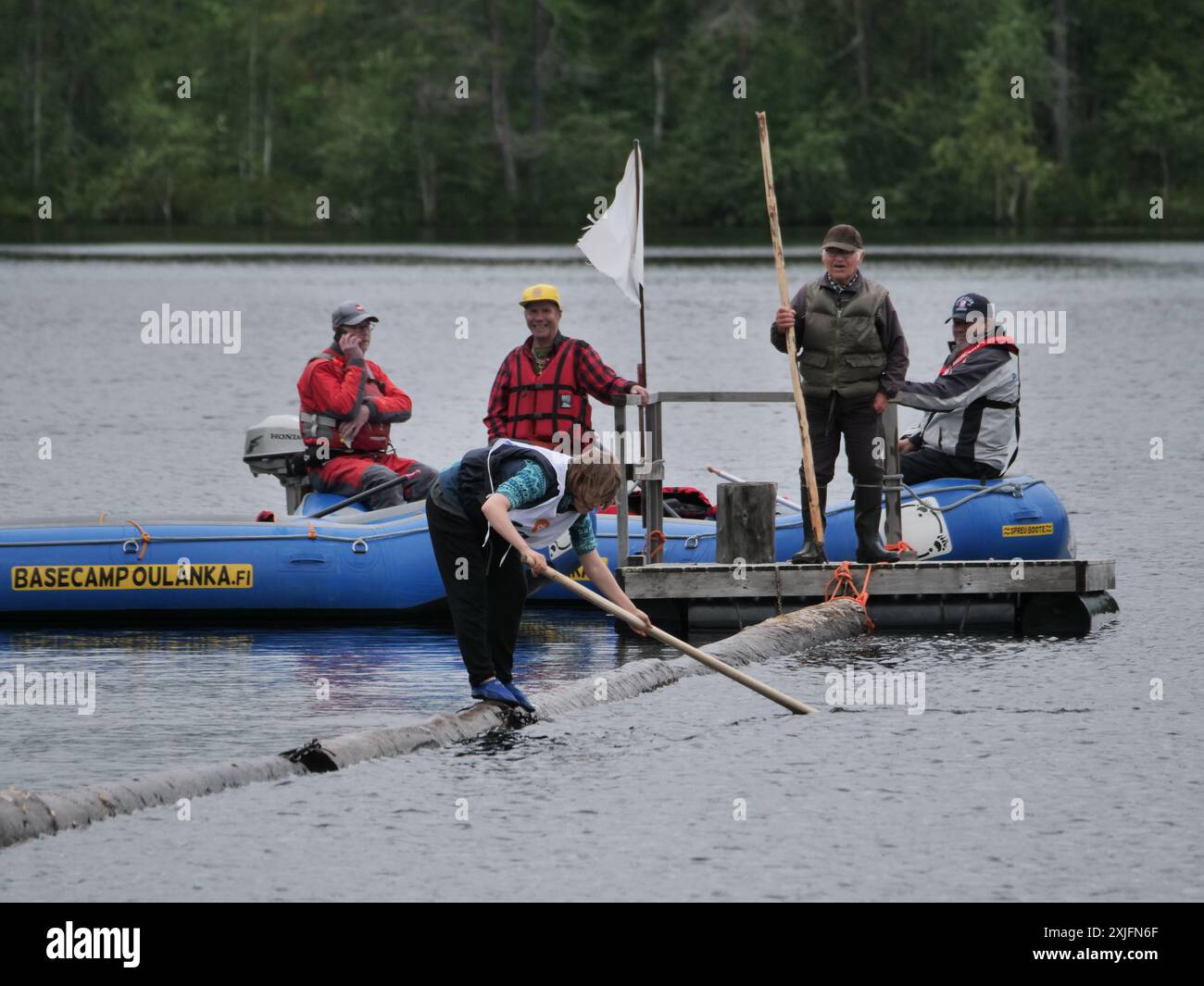 The lumberjack competition in Käylä. Kuusamo, Finland 2024. The ...