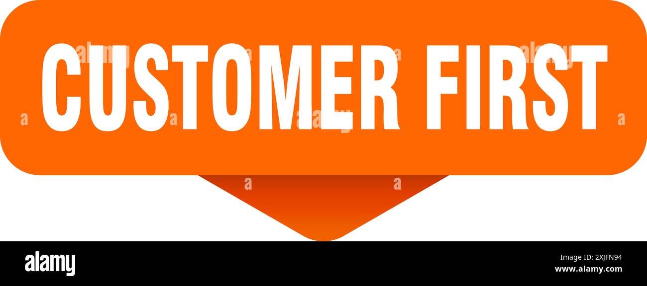customer first sticker. customer first sign on transparent background ...
