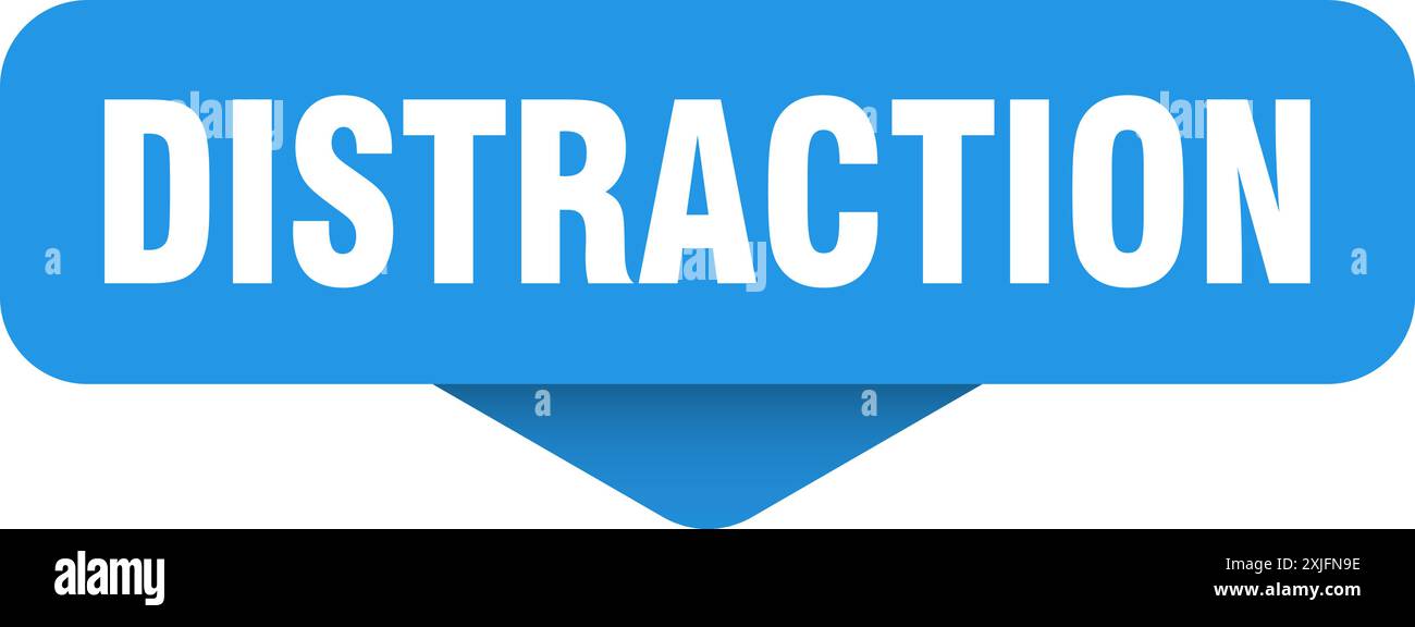 distraction sticker. distraction sign on transparent background ...