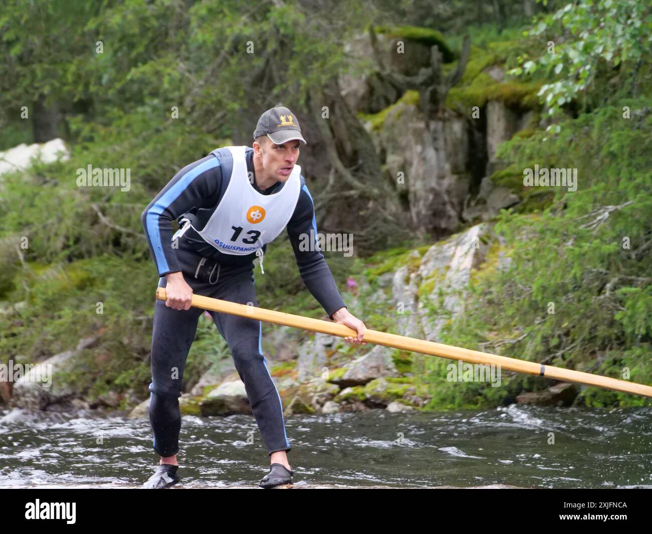 The lumberjack competition in Käylä. Kuusamo, Finland 2024. The ...