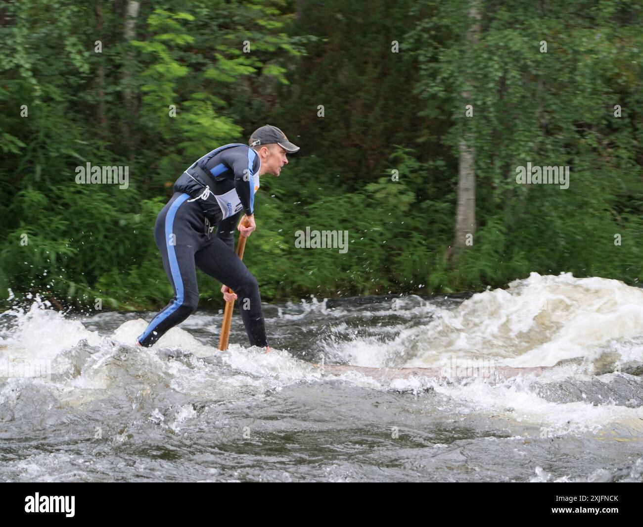The lumberjack competition in Käylä. Kuusamo, Finland 2024. The ...
