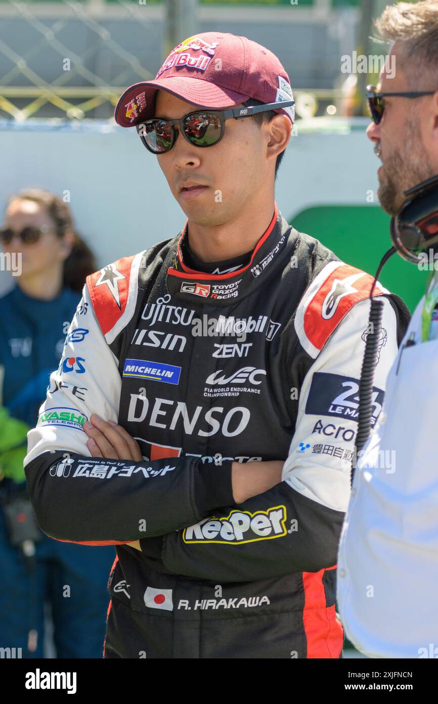 Ryo HIRAKAWA (JPN) of TOYOTA GAZOO RACING #8 in the grid during FIA WEC ...