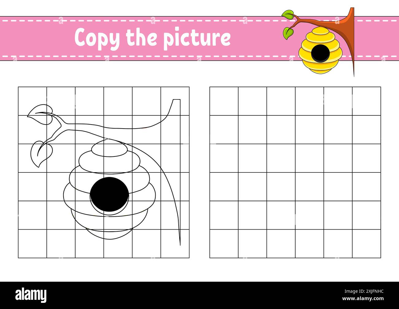 Copy the picture. Coloring book pages for kids. Education developing ...