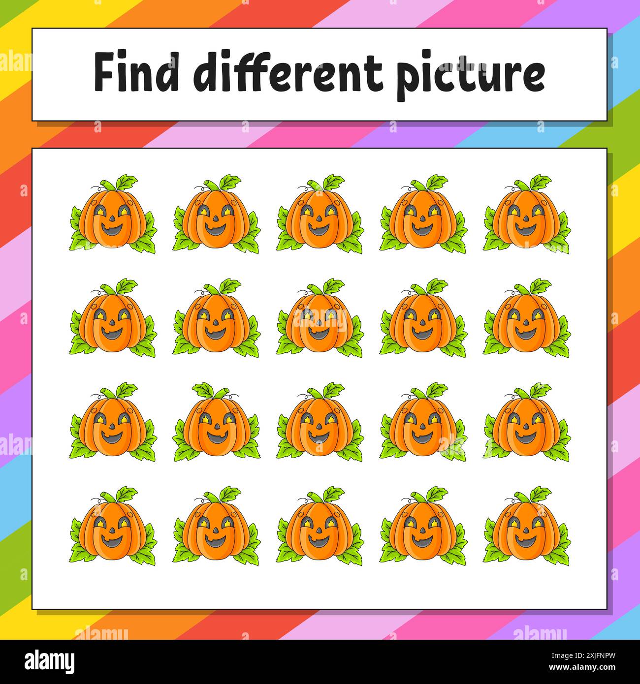 Find different picture. Educational activity worksheet for kids and ...