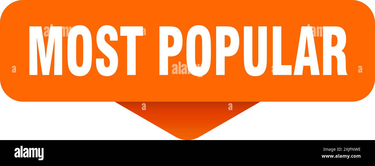 most popular sticker. most popular sign on transparent background ...