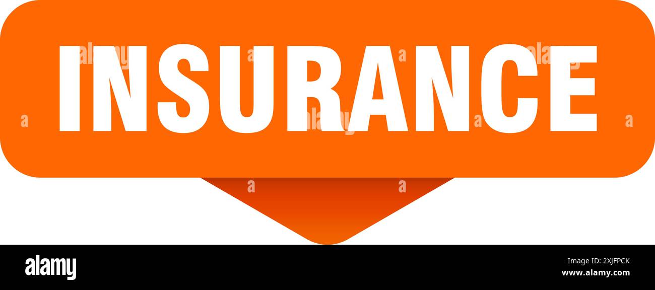 insurance sticker. insurance sign on transparent background ...