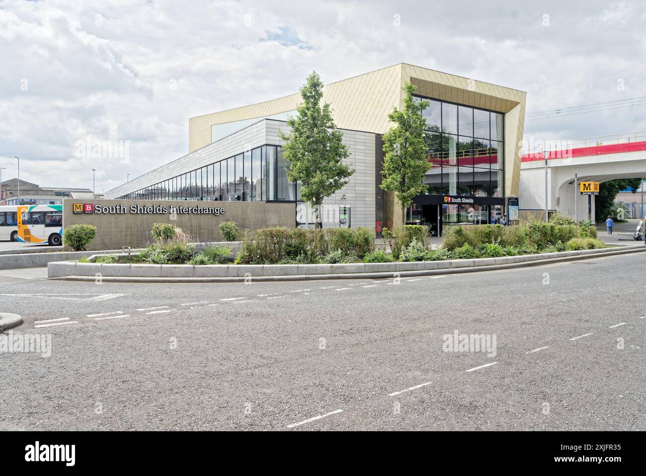 South Shields Bus and Metro Interchange, Tyne & Wear, UK. Opened August ...