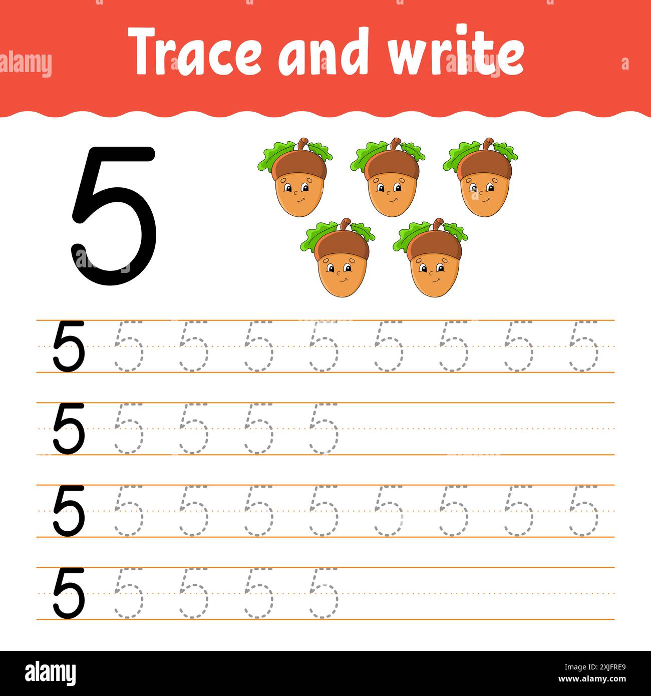 Learn Numbers. Trace and write. Handwriting practice. Learning numbers ...