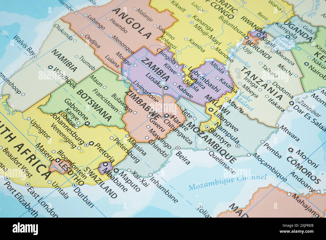 Chitungwiza city map zimbabwe hi-res stock photography and images - Alamy