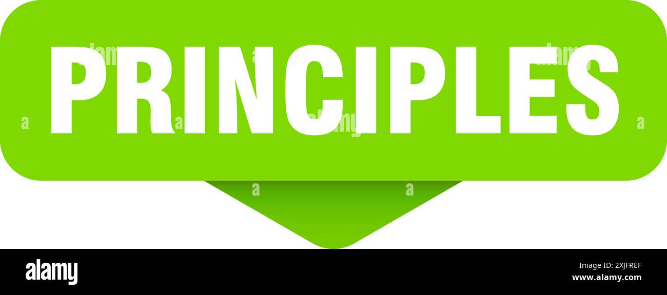 principles sticker. principles sign on transparent background ...