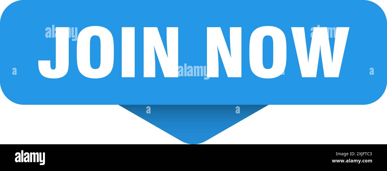 join now sticker. join now sign on transparent background. rectangular button Stock Vector Image ...