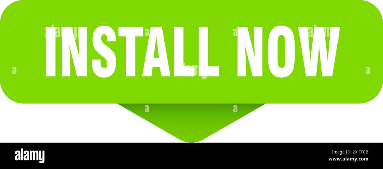 install now sticker. install now sign on transparent background ...