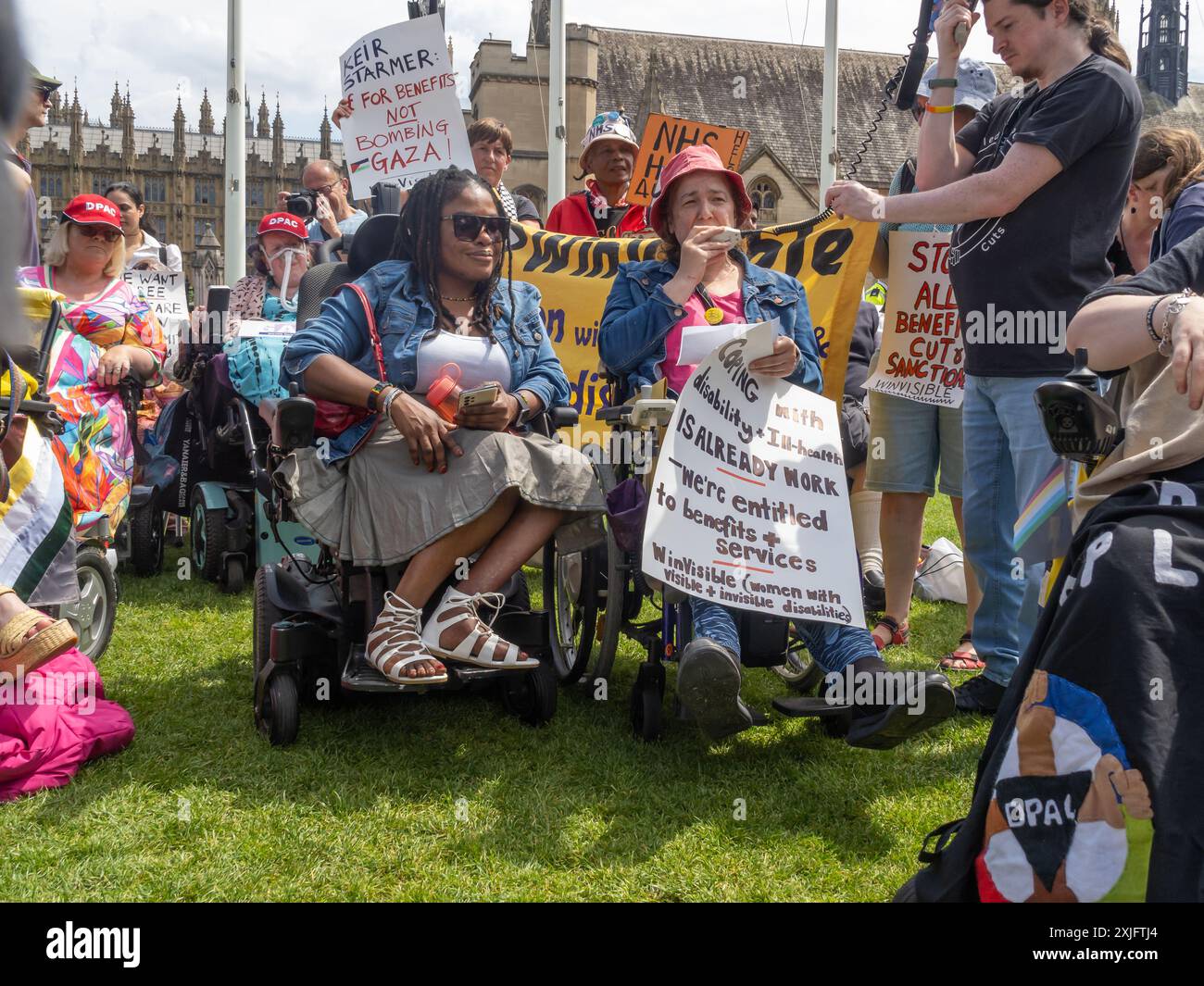 London, UK. 18 July 2024. Claire Glasman from Winvisible- Women with ...