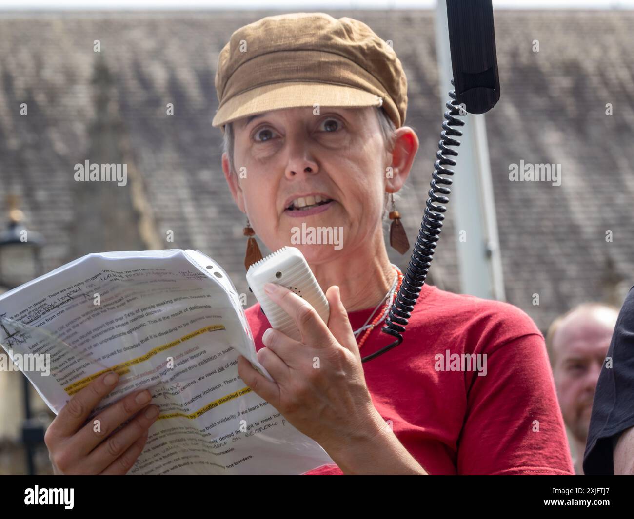 London, UK. 18 July 2024. Rebecca Yeo, Disability rights campaigners ...