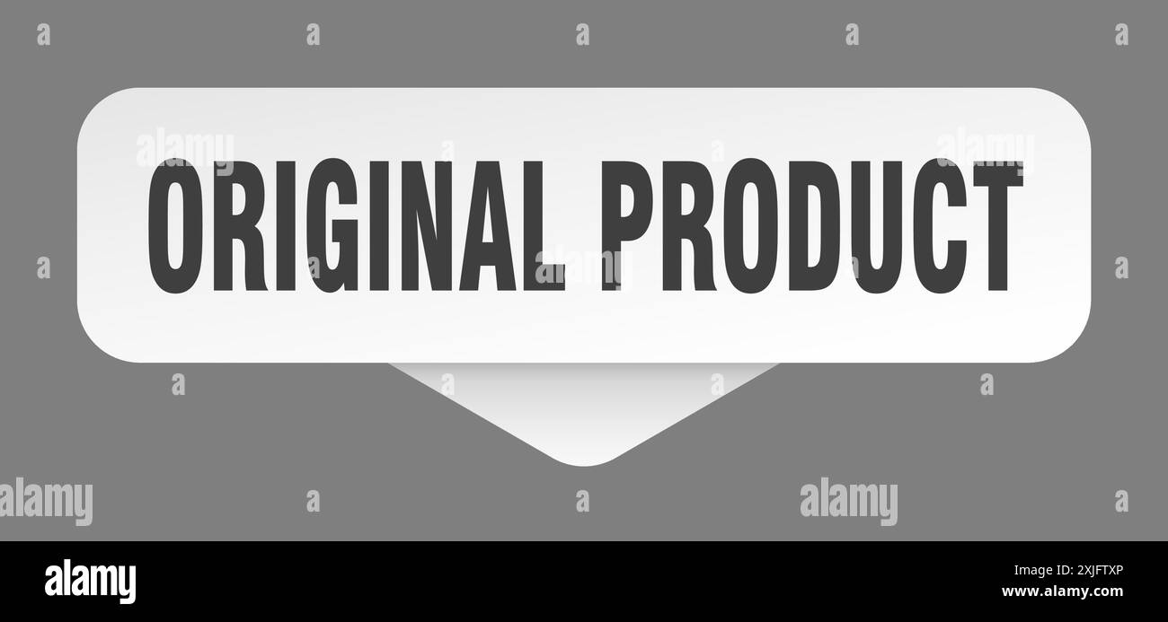 original product sticker. original product sign isolated on gray ...