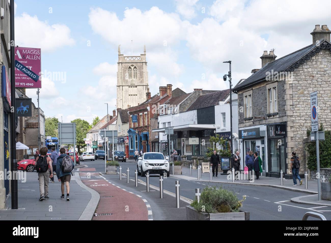 High St Keynsham Somerset UK Stock Photo - Alamy