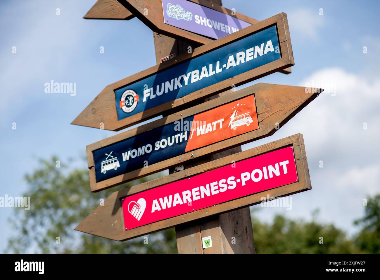 Nordholz, Germany. 18th July, 2024. The "Awareness Point" and the ...