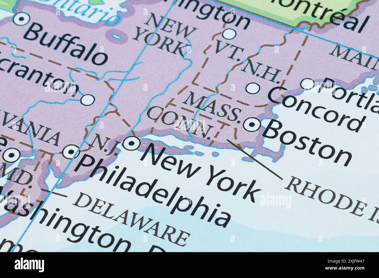 Macro photography of Connecticut state of United States of america ...