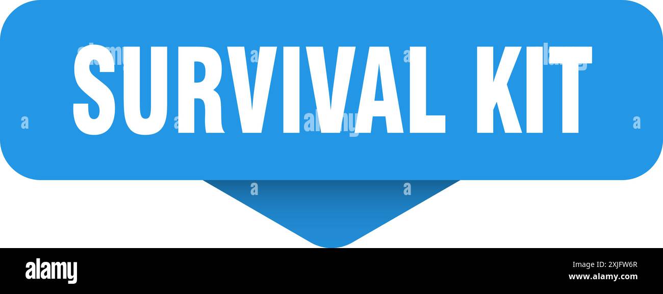 survival kit sticker. survival kit sign on transparent background ...